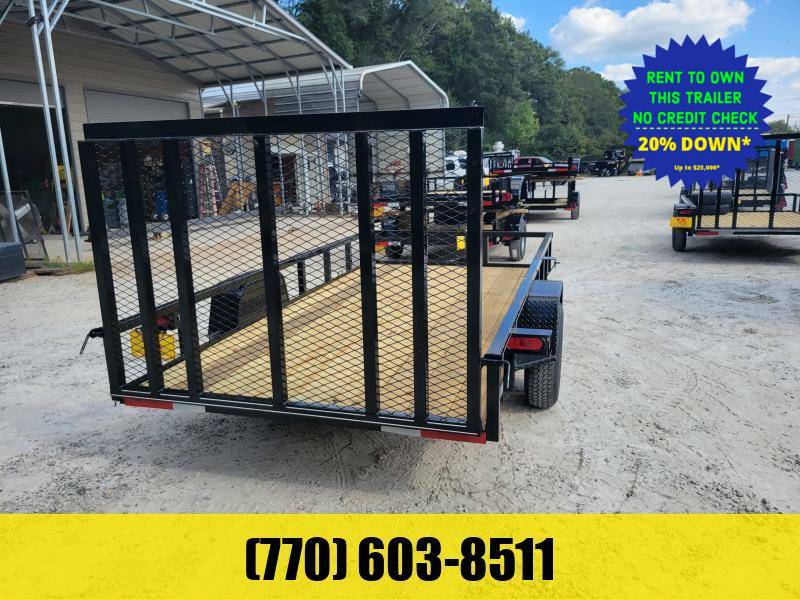 2026-Lone-Wolf-Trailer-6X12-Utility-Trailer-W/-4-Foot-Removable-Gate ...